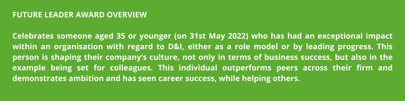 2022 Shortlist: Future Leader Award – WIBF